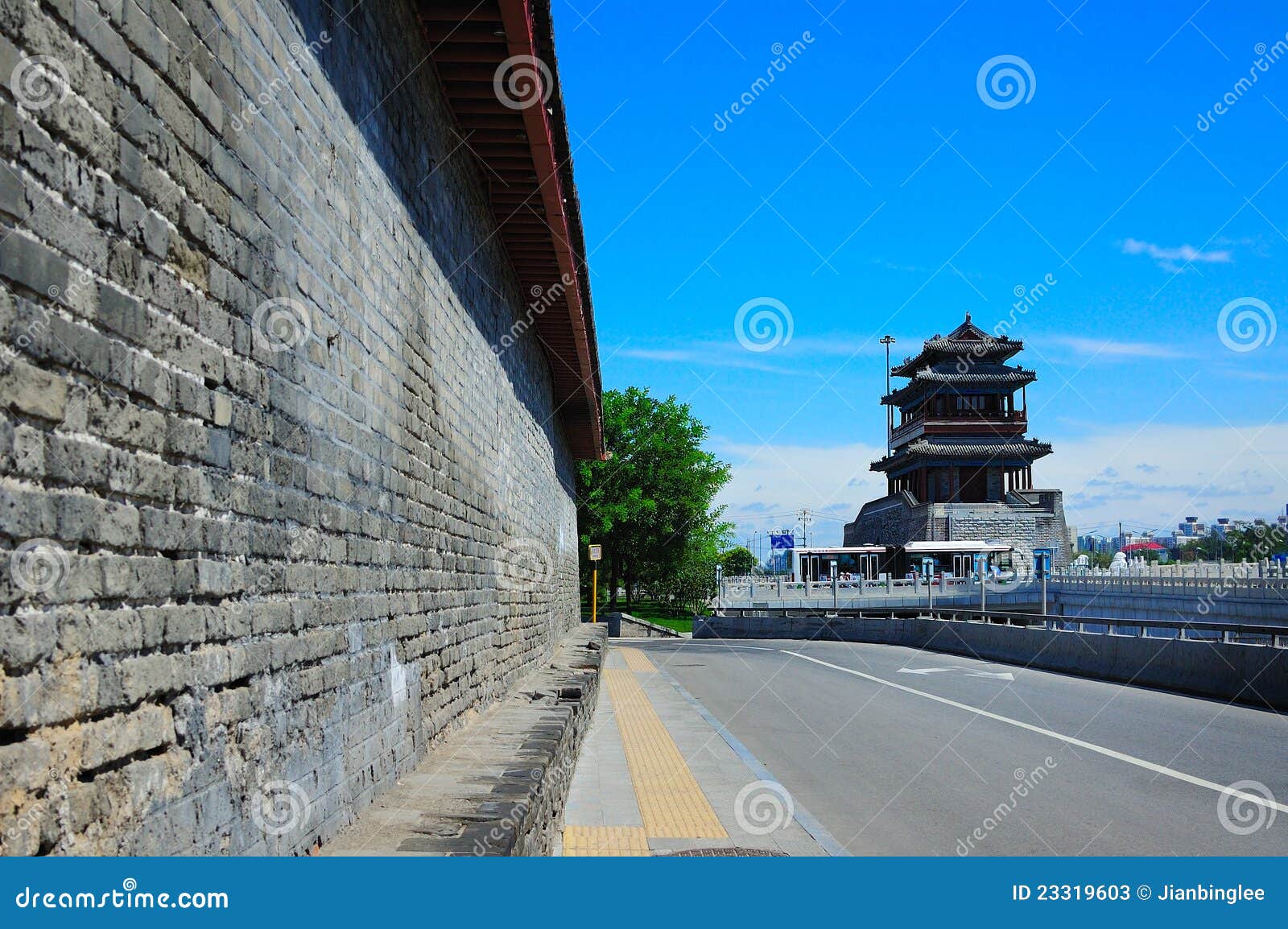 Ancient Walls and Yongding Gate Stock Image - Image of gate, yongding ...
