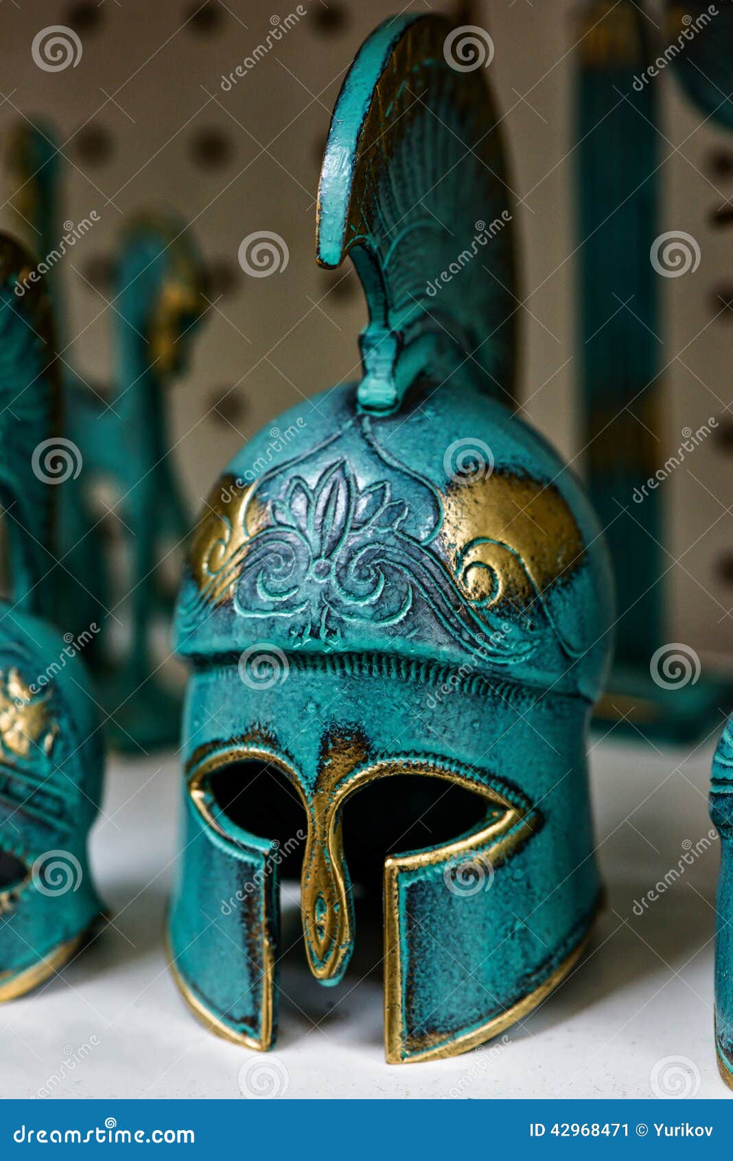 Ancient warrior helmet stock image. Image of souvenir - 42968471