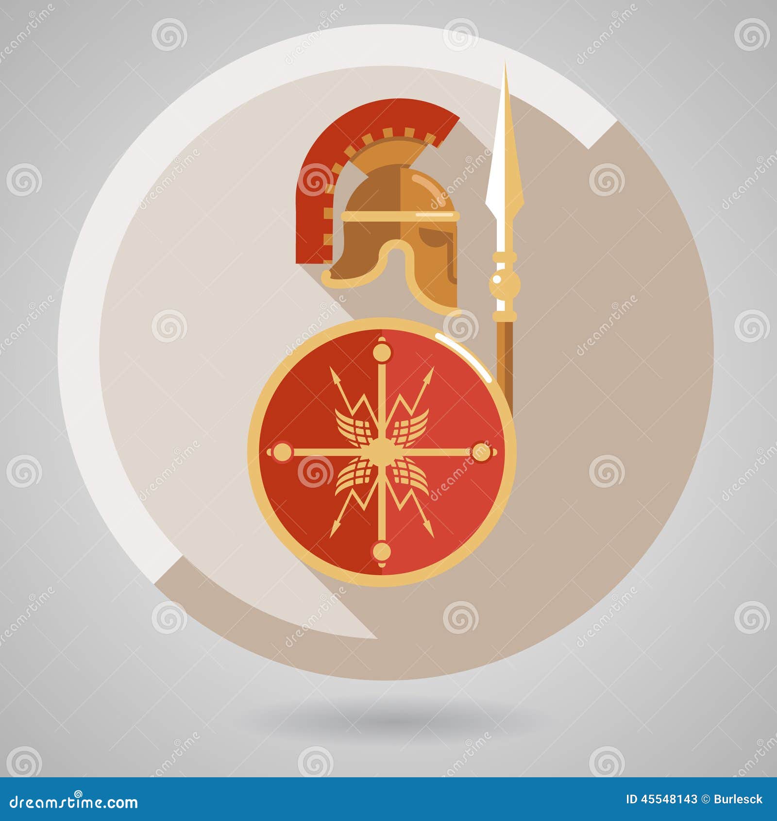 Warrior Icon On White Background. Simple Element Illustration From ...