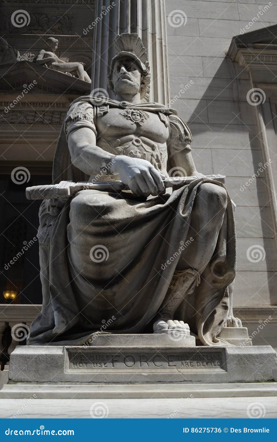 Ancient Warrior Statue stock photo. Image of statue, soldier - 86275736