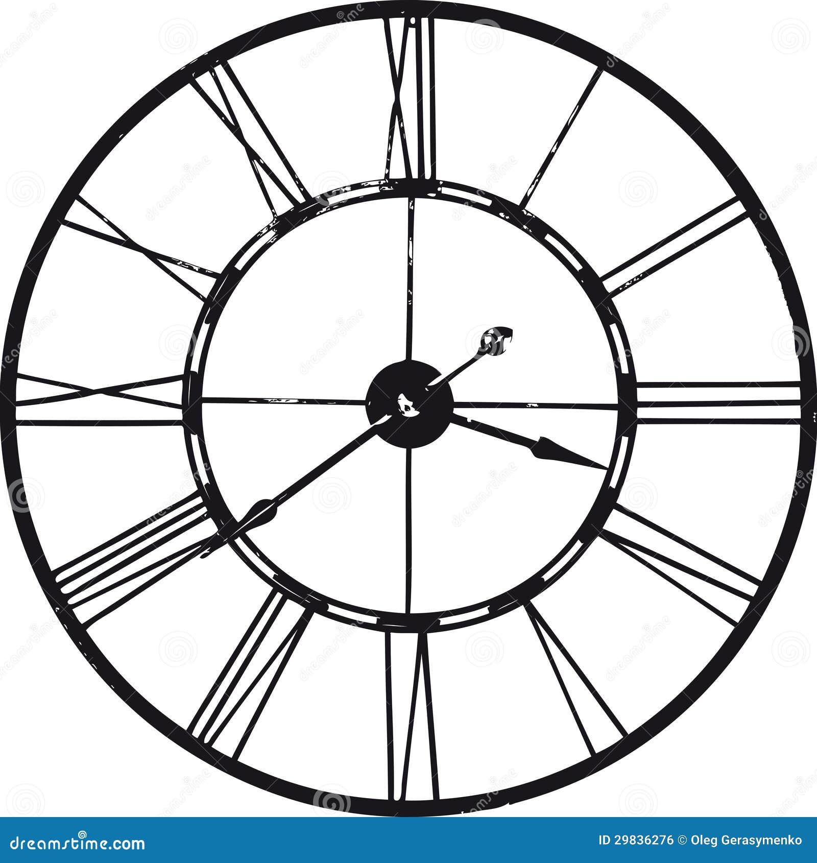 Ancient watch over white stock illustration. Illustration of england ...