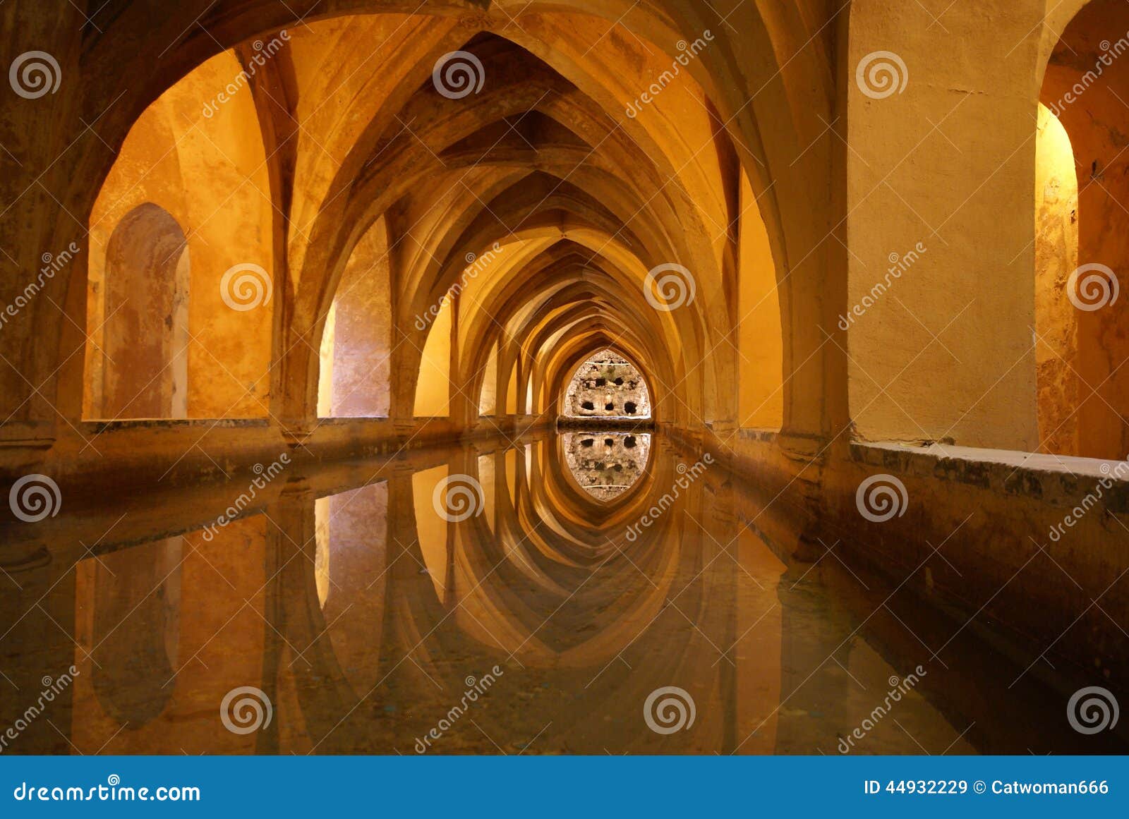 Ancient Water Cistern in Seville, Spain Stock Image - Image of water ...