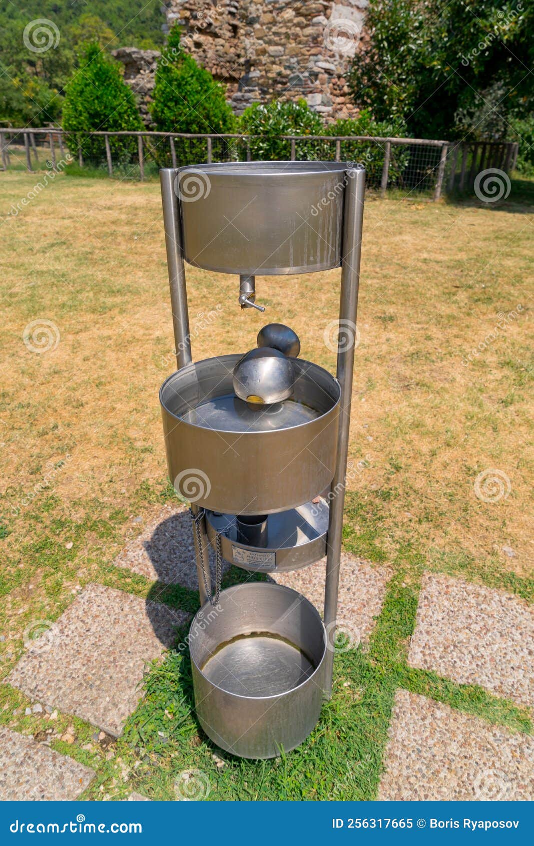 Ancient water clock stock image. Image of park, clock - 256317665