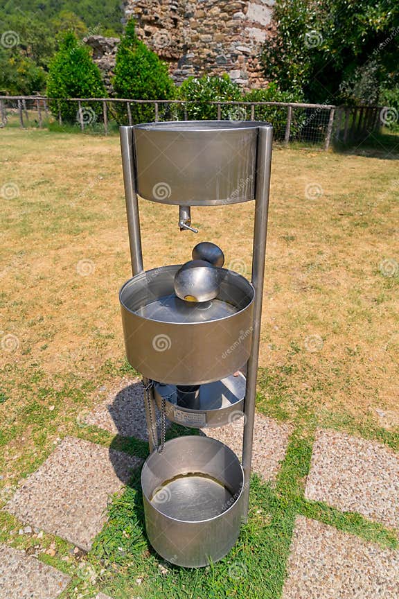 Ancient water clock stock image. Image of park, clock - 256317665