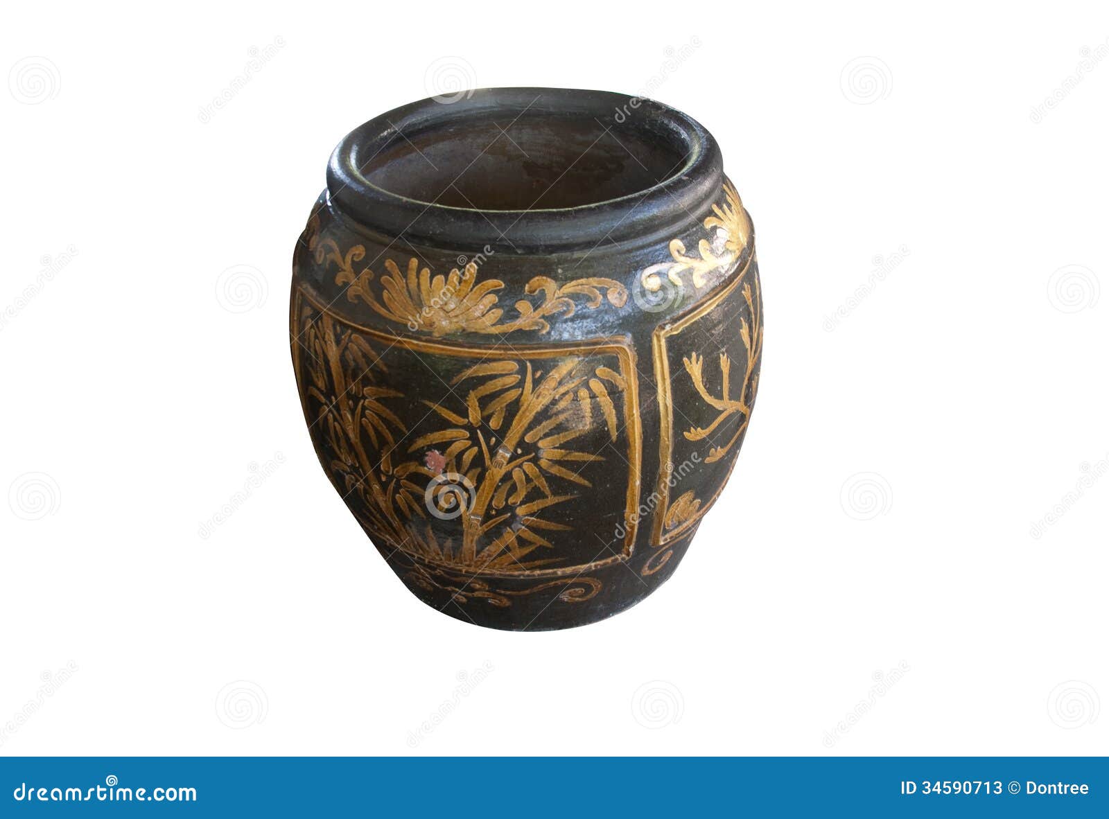 Ancient water jar stock image. Image of earthenware, color - 34590713