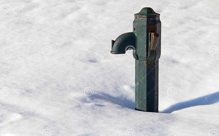Ancient water pump stock image. Image of simple, path - 23871803