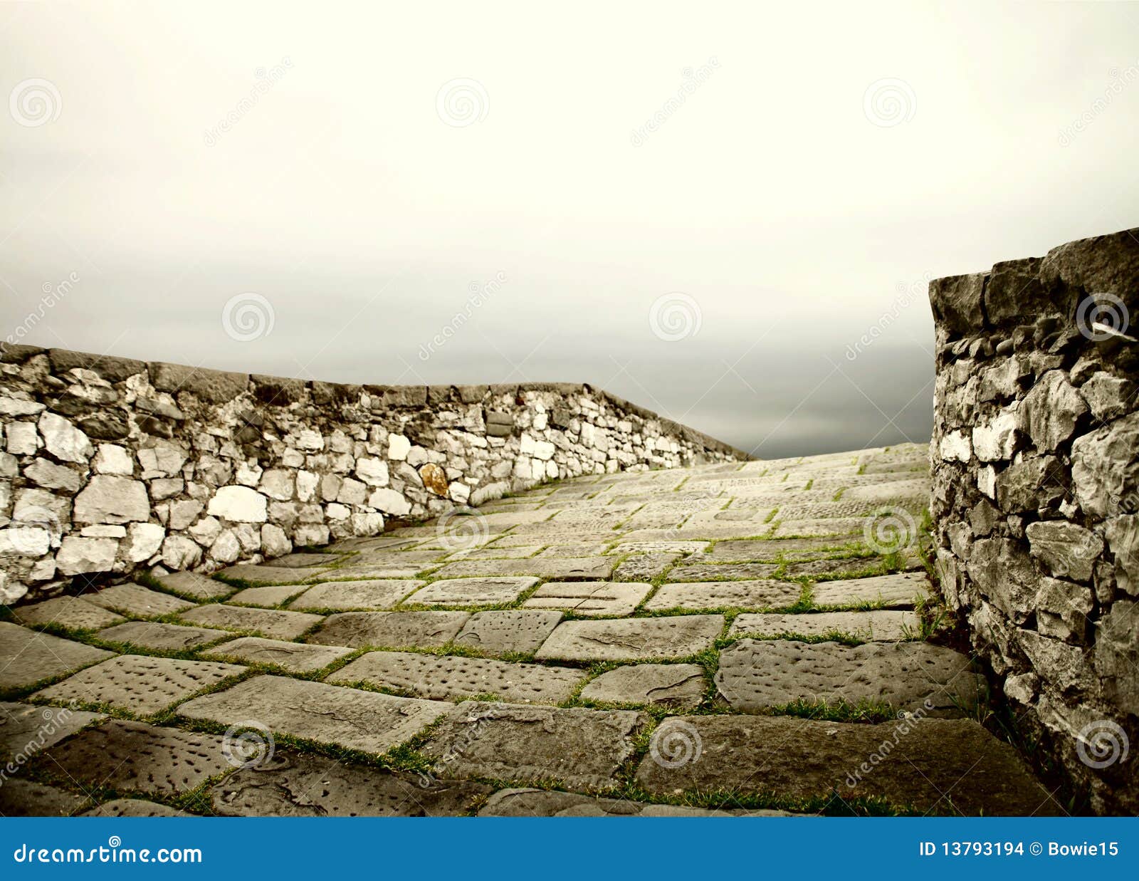 Ancient way stock photo. Image of street, stone, road - 13793194