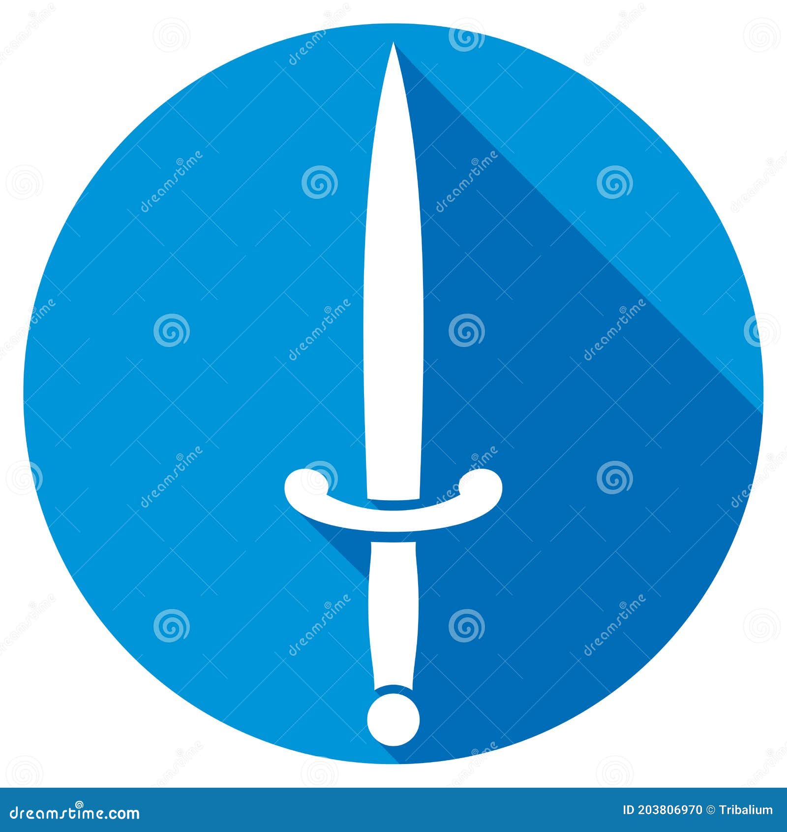 Ancient Weapon Sword Flat Icon Vector Illustration Stock Vector ...