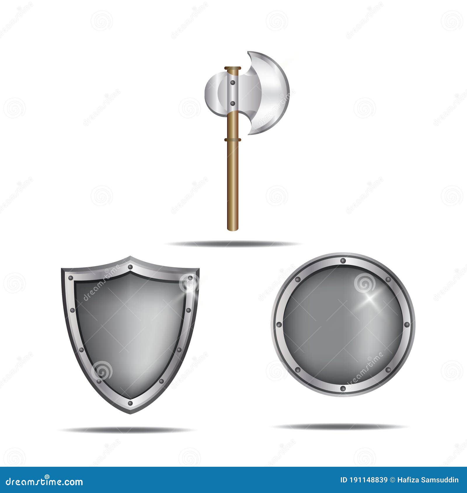 Ancient Weapons. Vector Illustration Decorative Design Stock Vector ...
