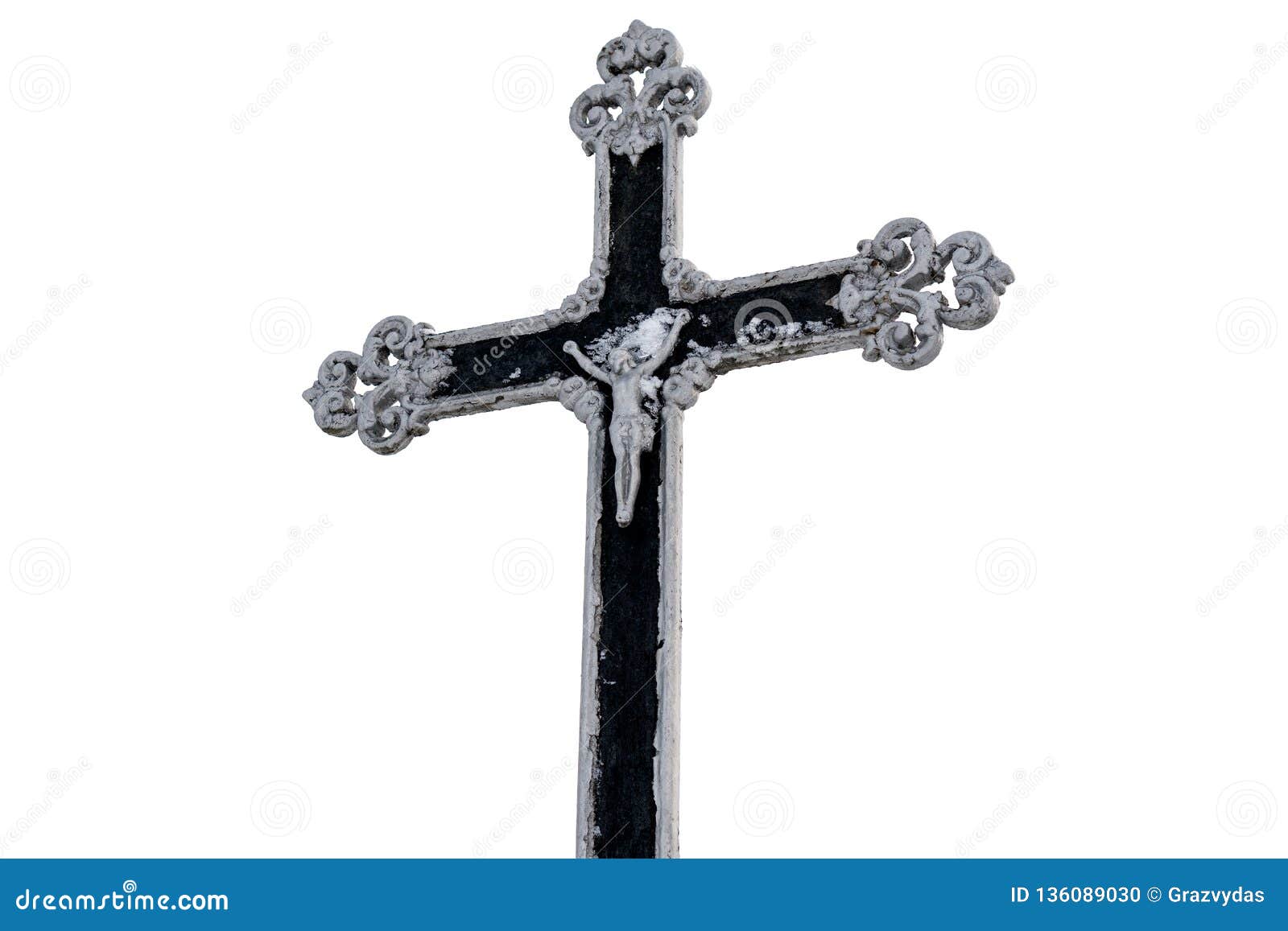 Ancient and Weathered Cross Stock Photo - Image of copy, symbol: 136089030