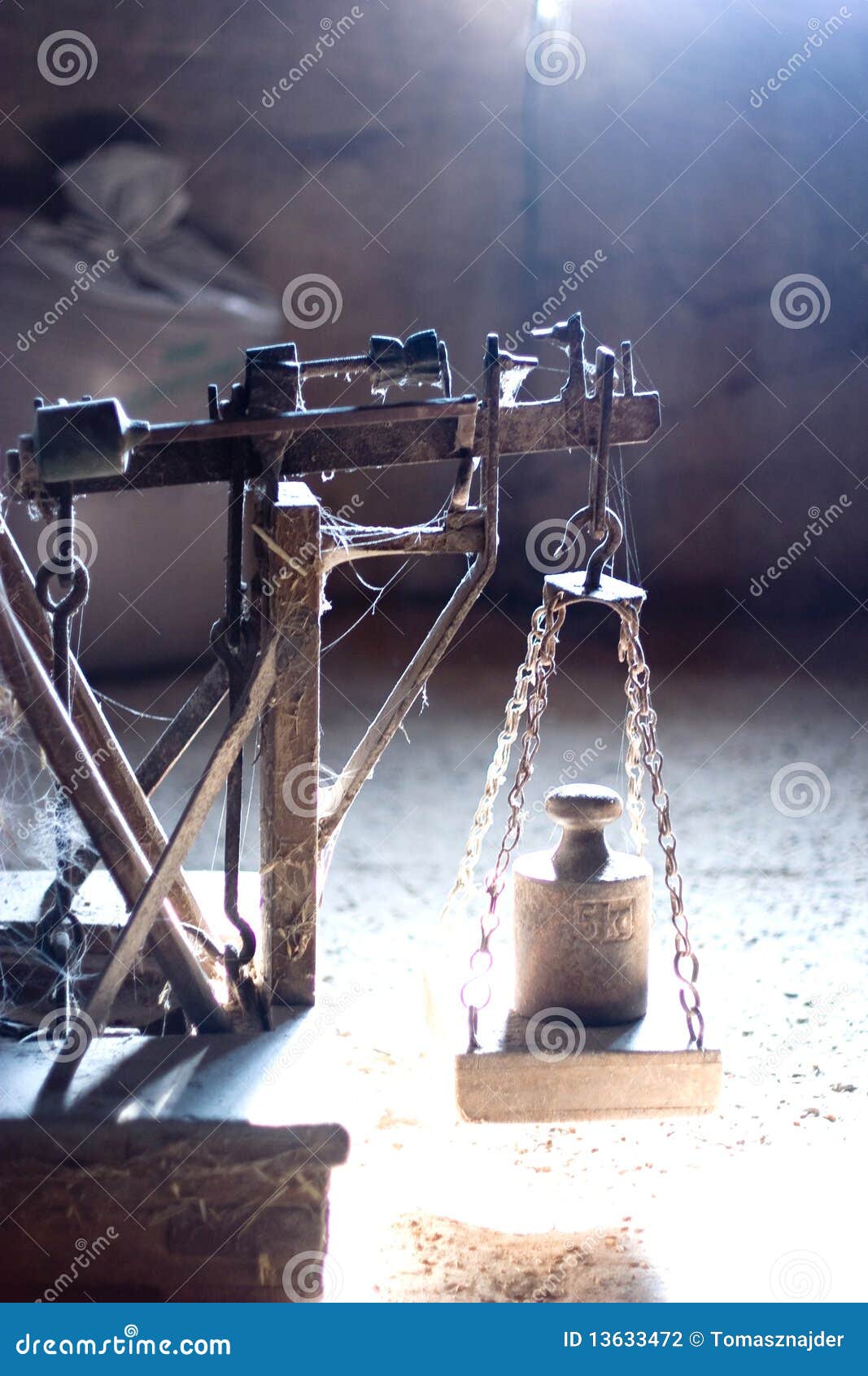 Ancient weight scale stock photo. Image of isolated, kitchen - 13633472