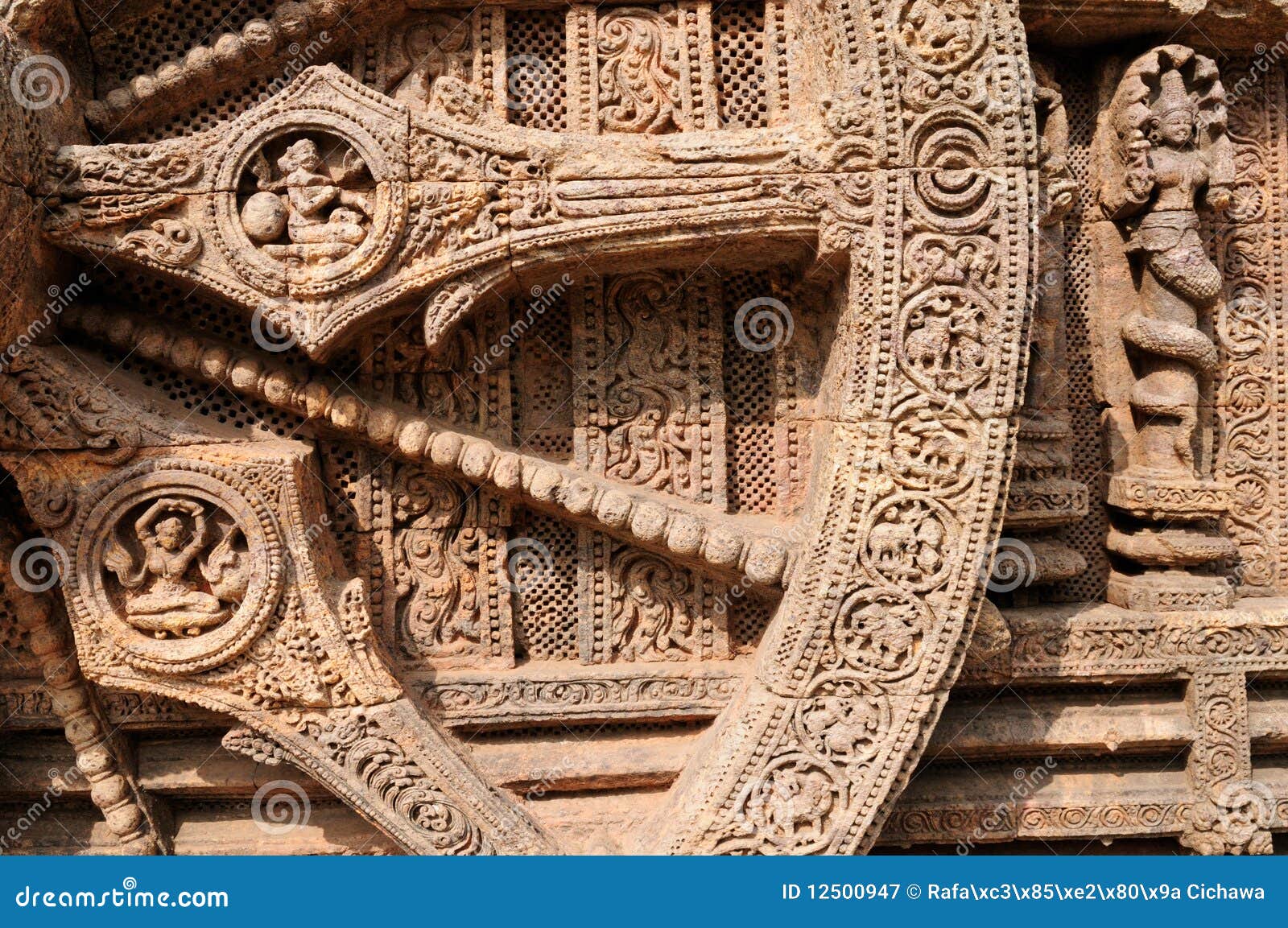 Ancient wheel stock image. Image of sacred, people, temple - 12500947