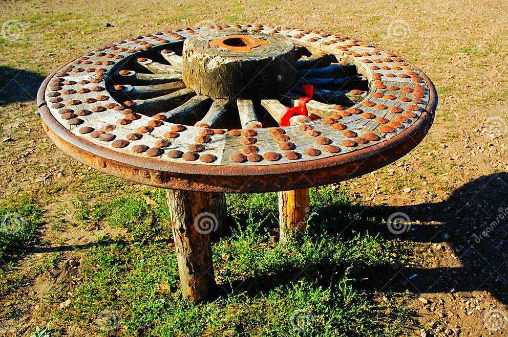 Ancient wheel stock image. Image of produced, china, oldest - 8426715