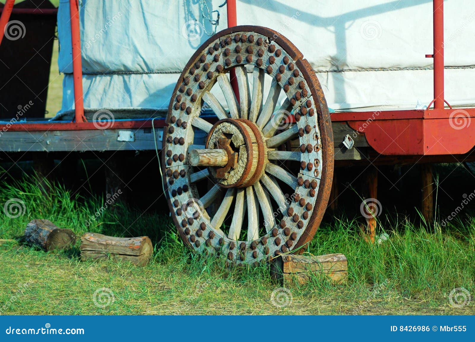 Ancient wheel stock photo. Image of mongolia, nails, produced - 8426986