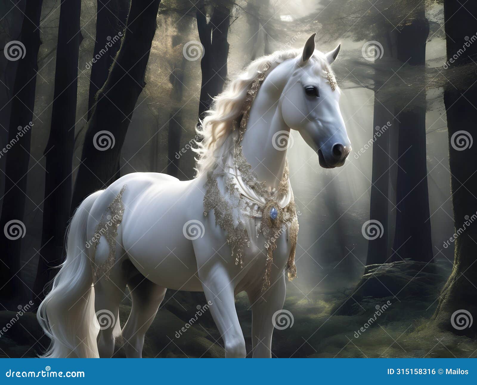 Ancient Wi Awakens. the Enigmatic Centaur of Surreal Beauty. Stock ...