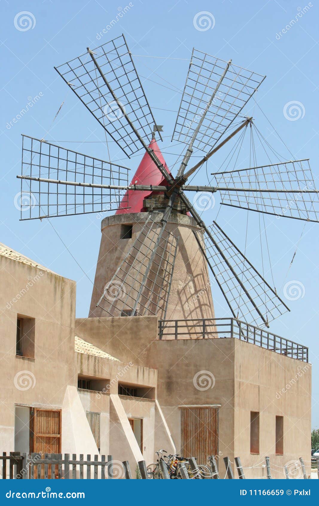 Ancient wind mill stock image. Image of wind, line, background - 11166659