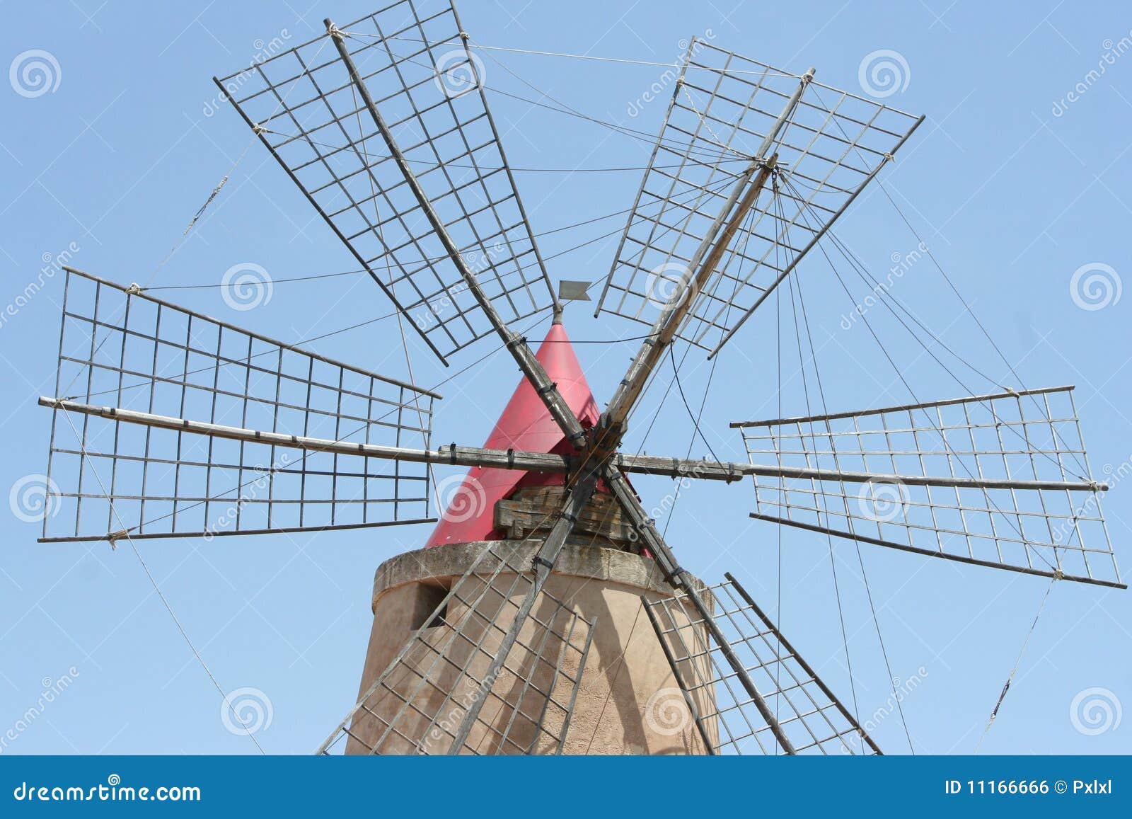 Ancient wind mill stock photo. Image of scandinavia, danish - 11166666