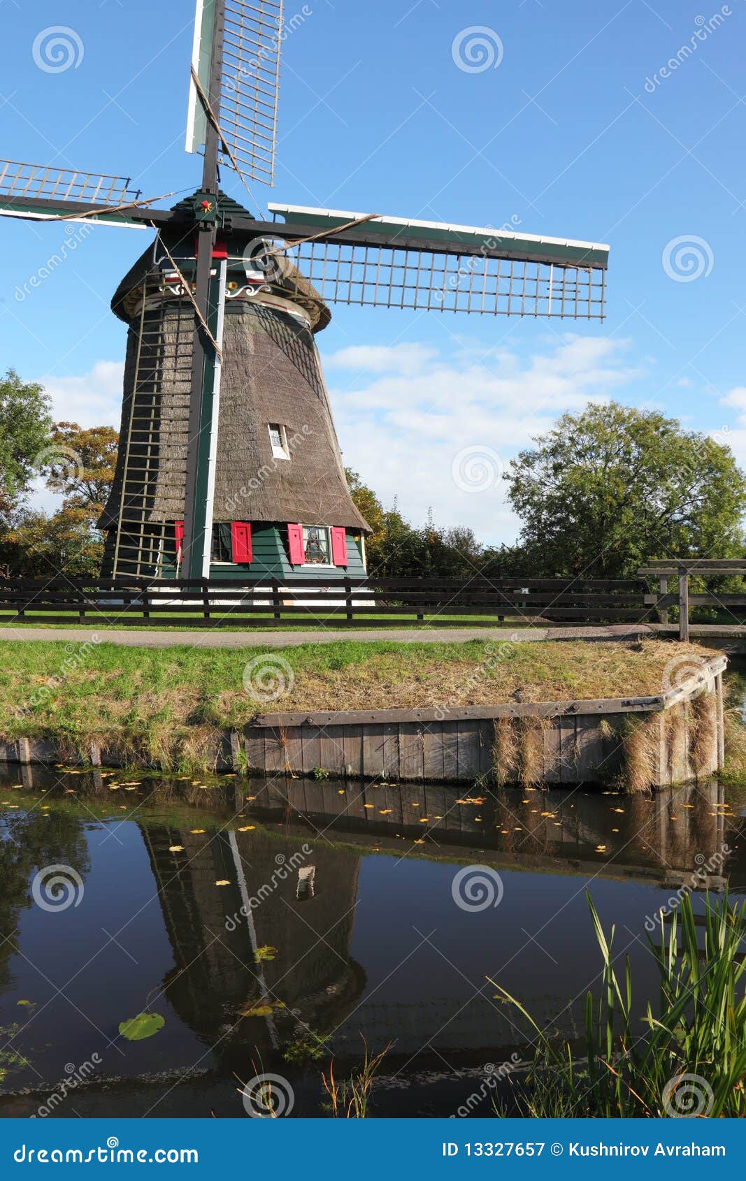 The ancient windmill stock image. Image of rural, netherlands - 13327657