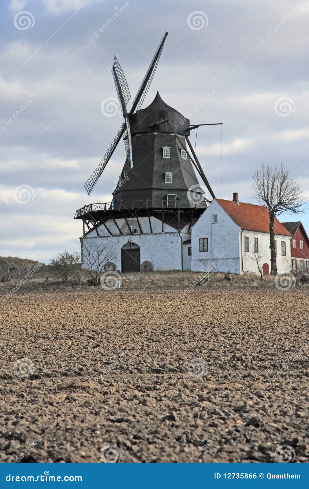 Ancient windmill, Sweden stock photo. Image of destinations - 12735866