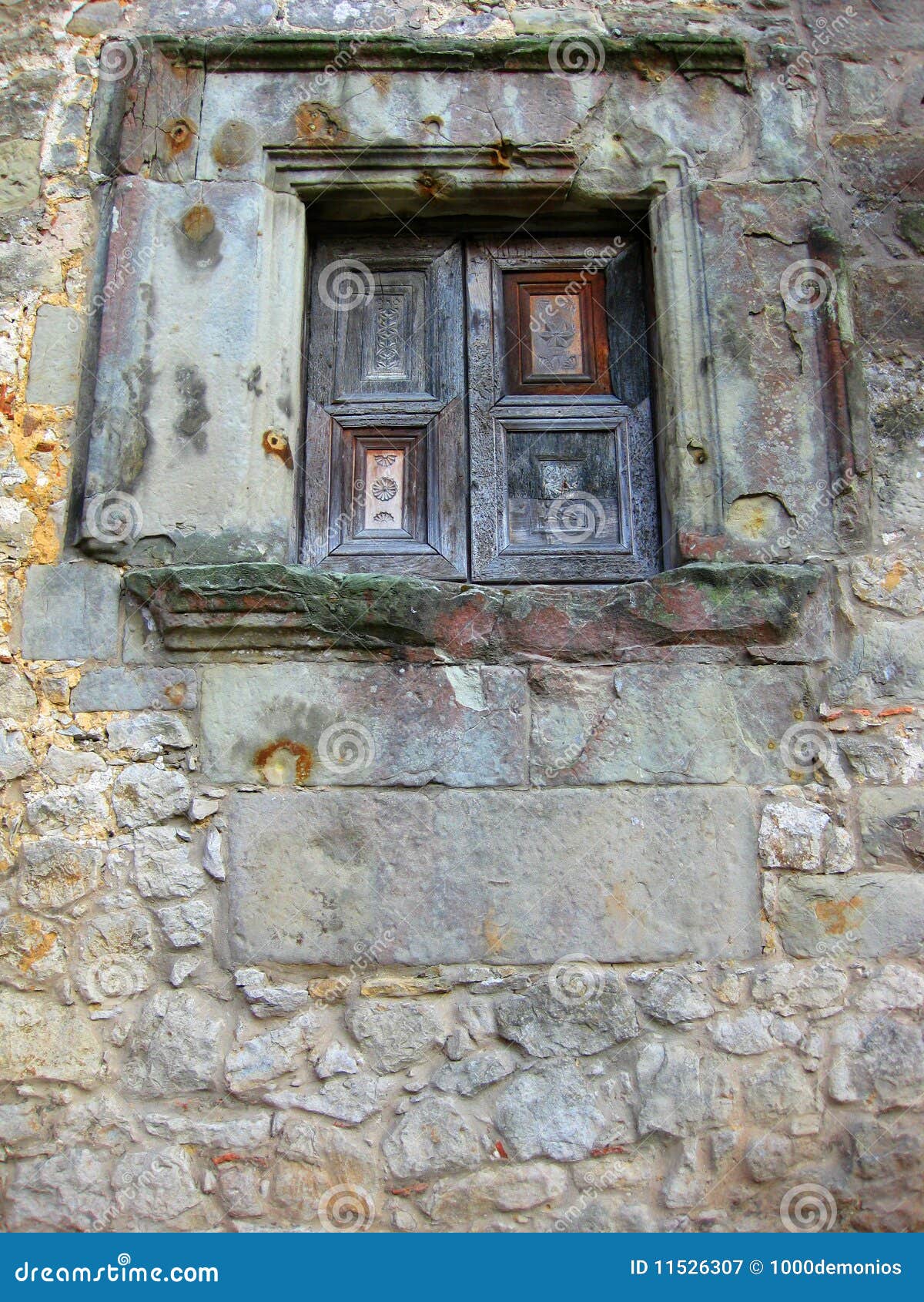 Ancient window stock image. Image of home, wood, closed - 11526307