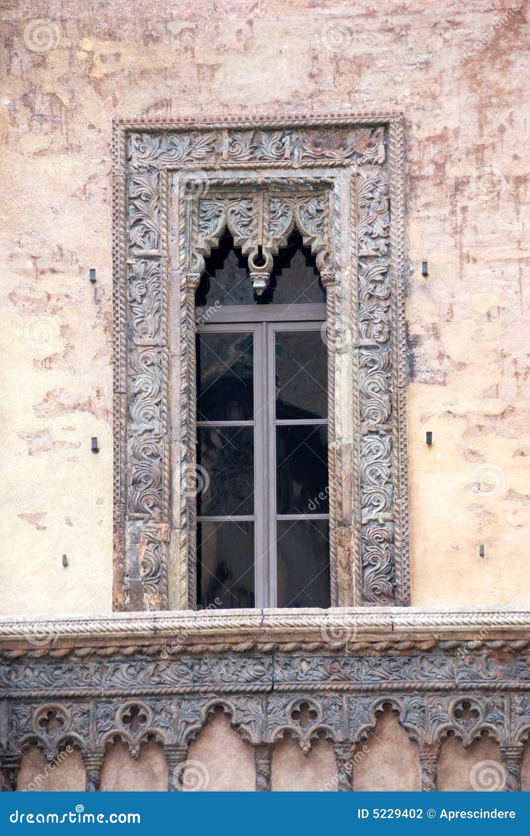 Ancient window stock photo. Image of building, brown, attraction - 5229402