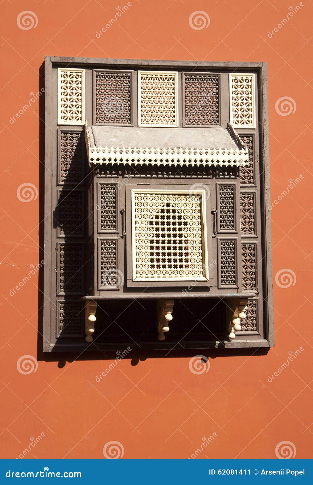 Ancient Window with Decorative Grid Stock Image - Image of decoration ...
