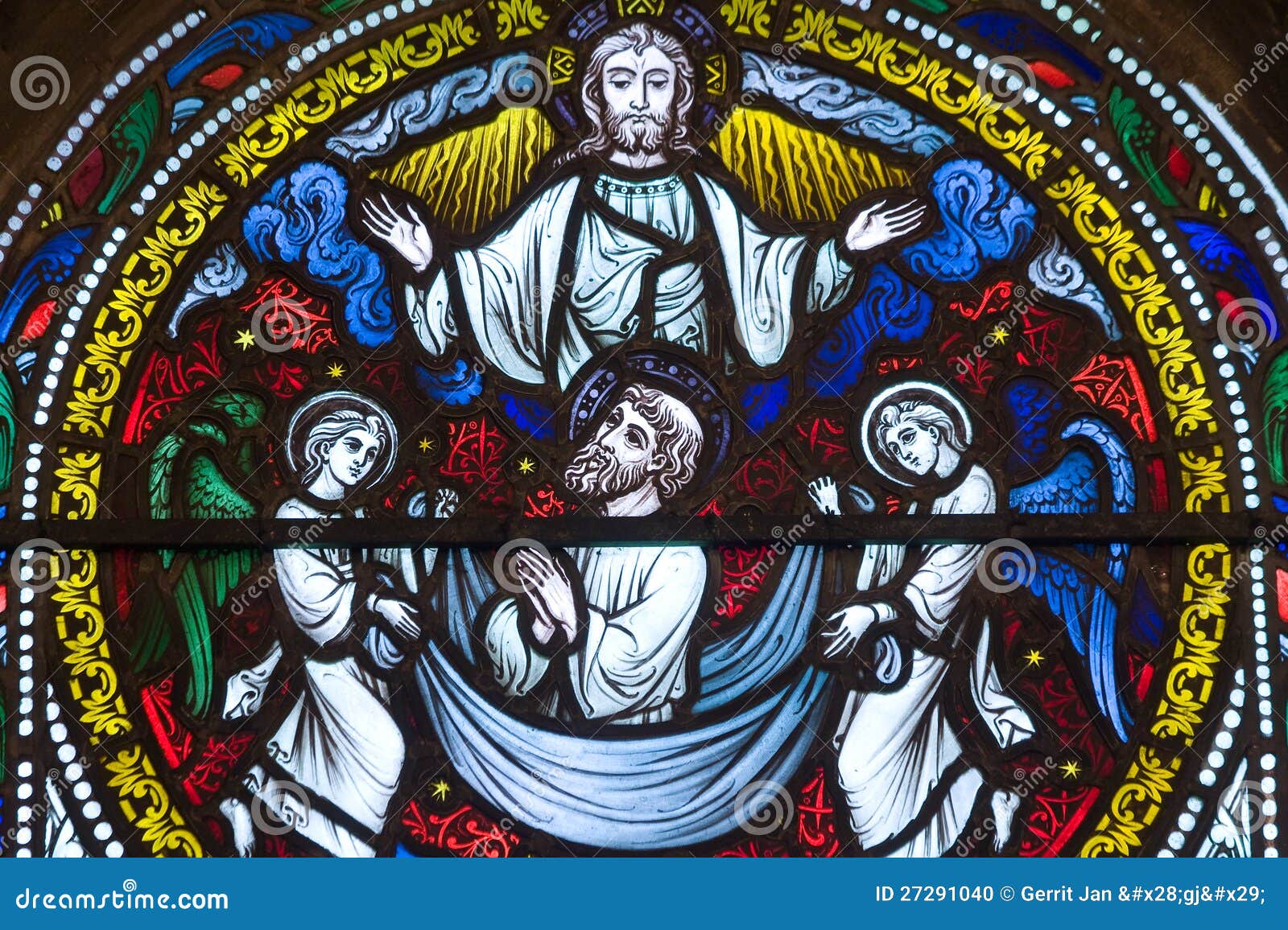 Ancient Window in an Even Older Romanesque Crypt Stock Photo - Image of ...