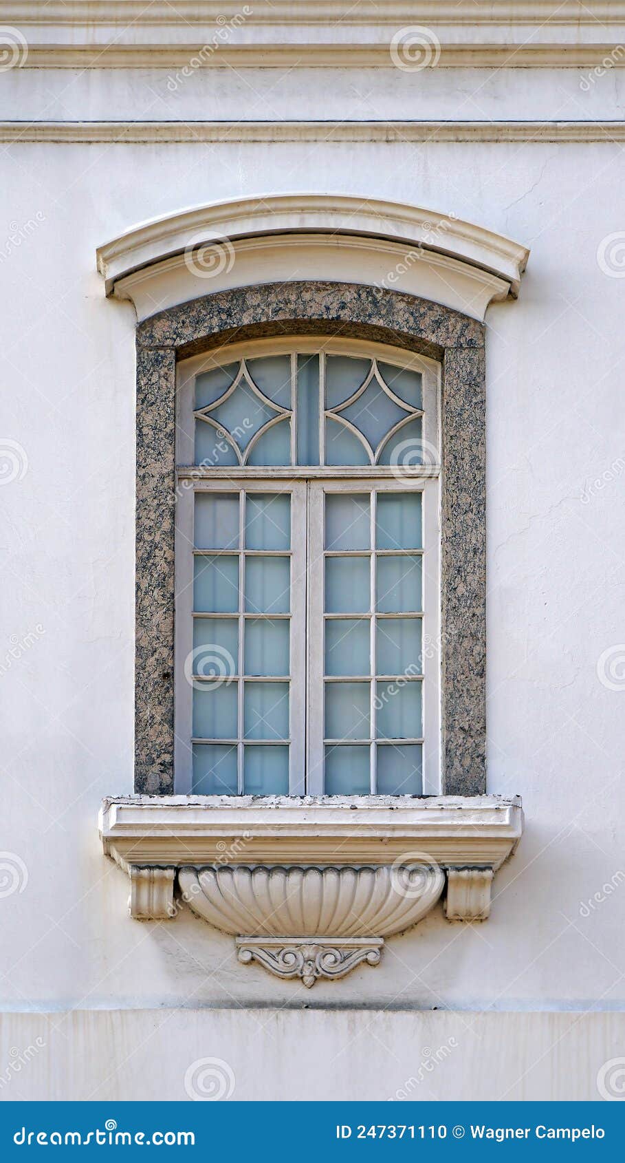 Ancient Window on Facade, Rio De Janeiro Stock Photo - Image of history ...