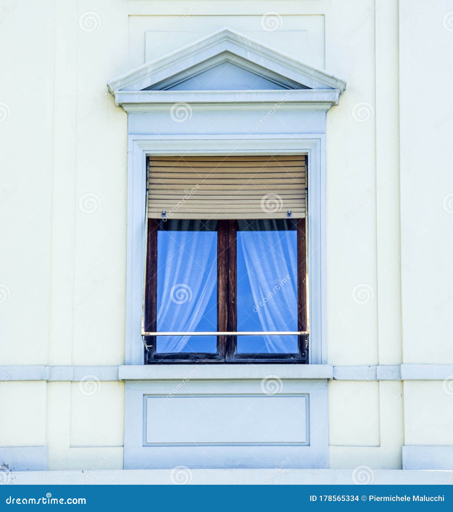 Ancient Window of Historic Building Stock Photo - Image of handle ...