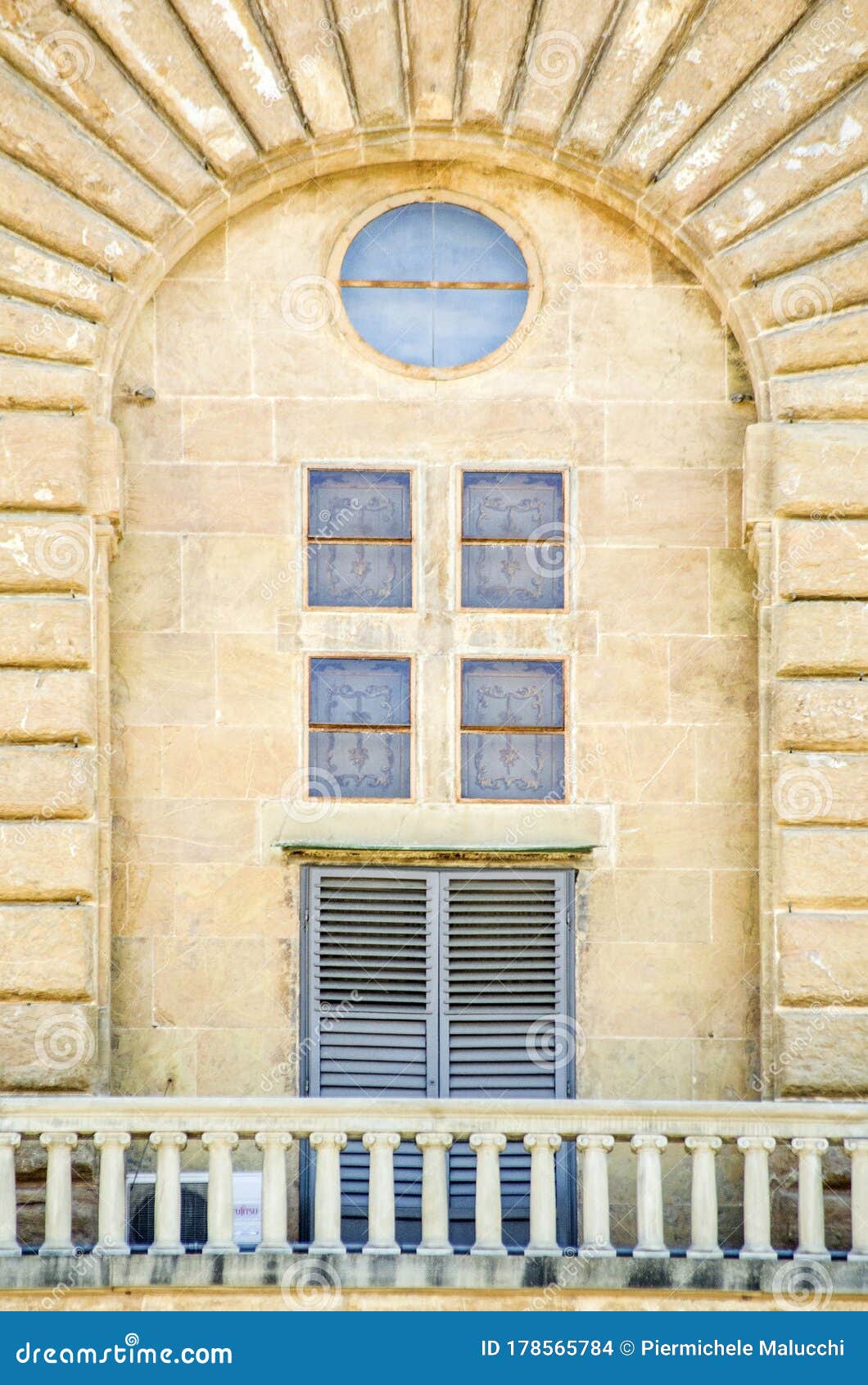 Ancient Window of Historic Building Stock Photo - Image of door ...