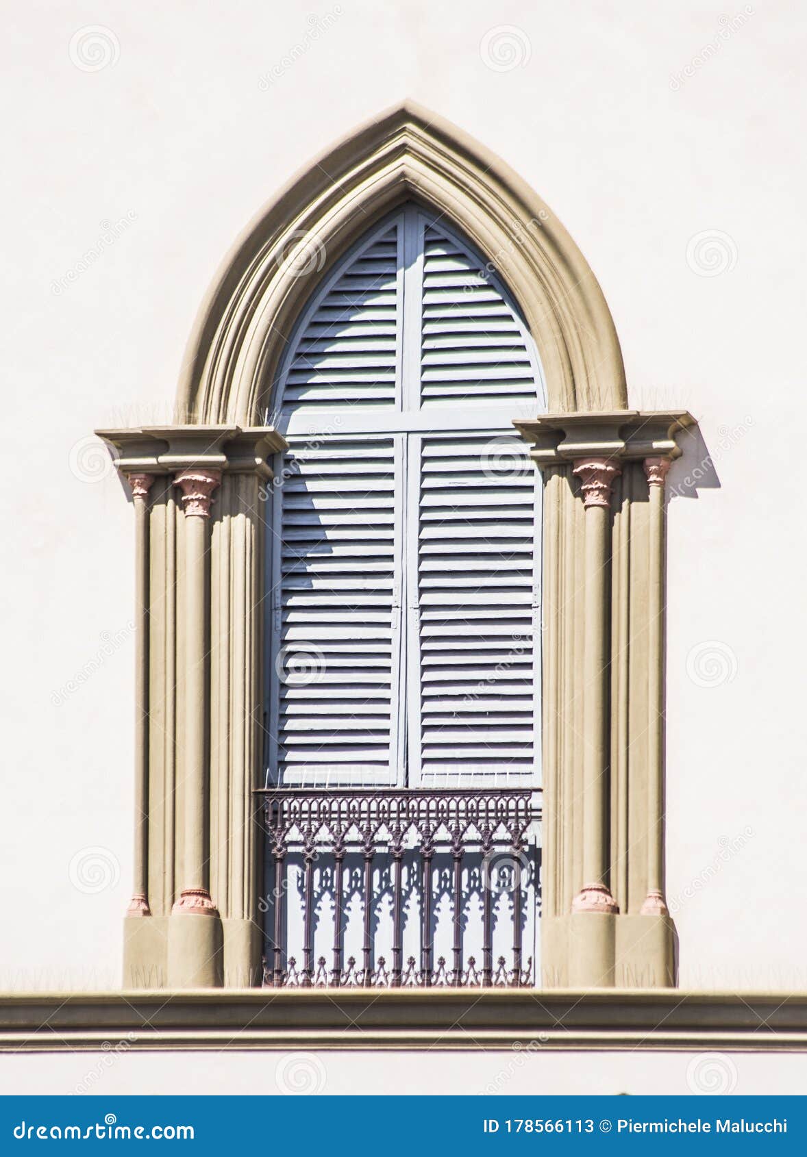 Ancient Window of Historic Building Stock Image - Image of damper ...