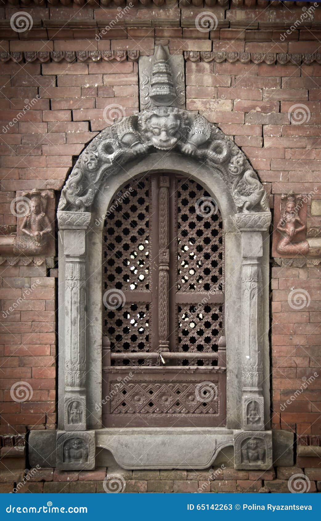 Ancient Window in Kathmandu Stock Image - Image of exterior, ancient ...