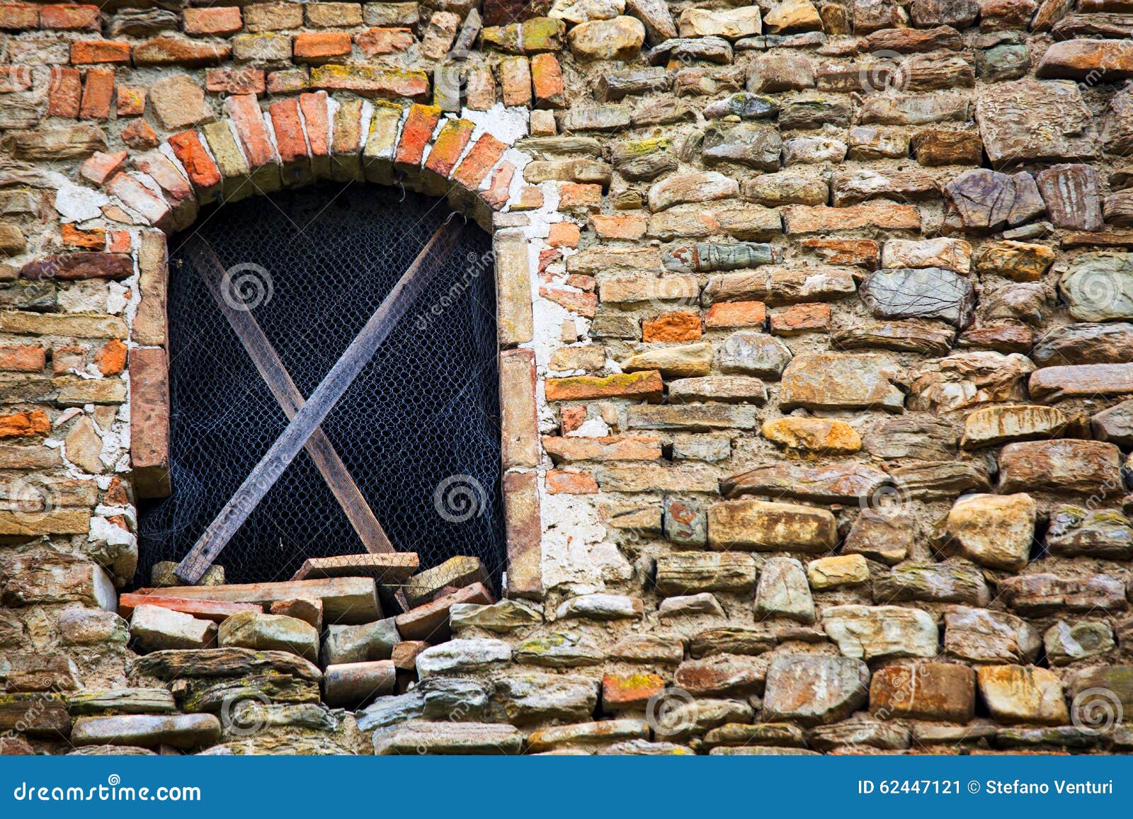 Ancient Window on Ruins of a Medieval Castle Stock Image - Image of ...