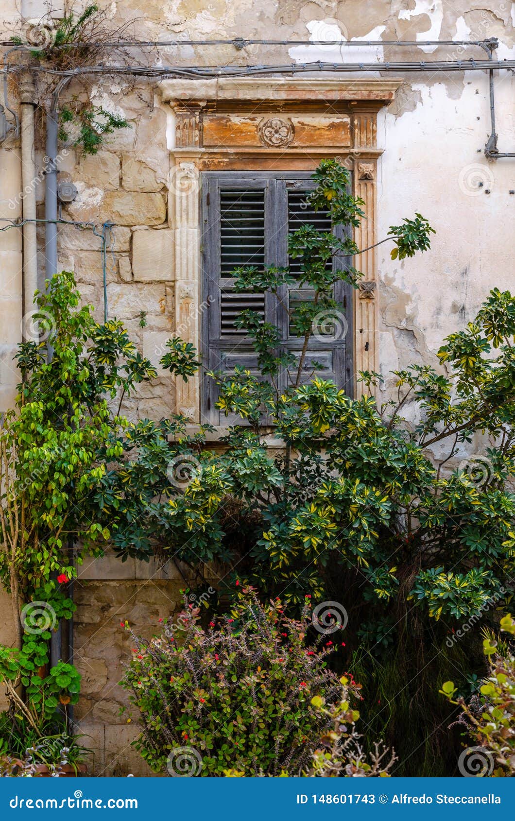 The ancient window stock image. Image of wood, city - 148601743