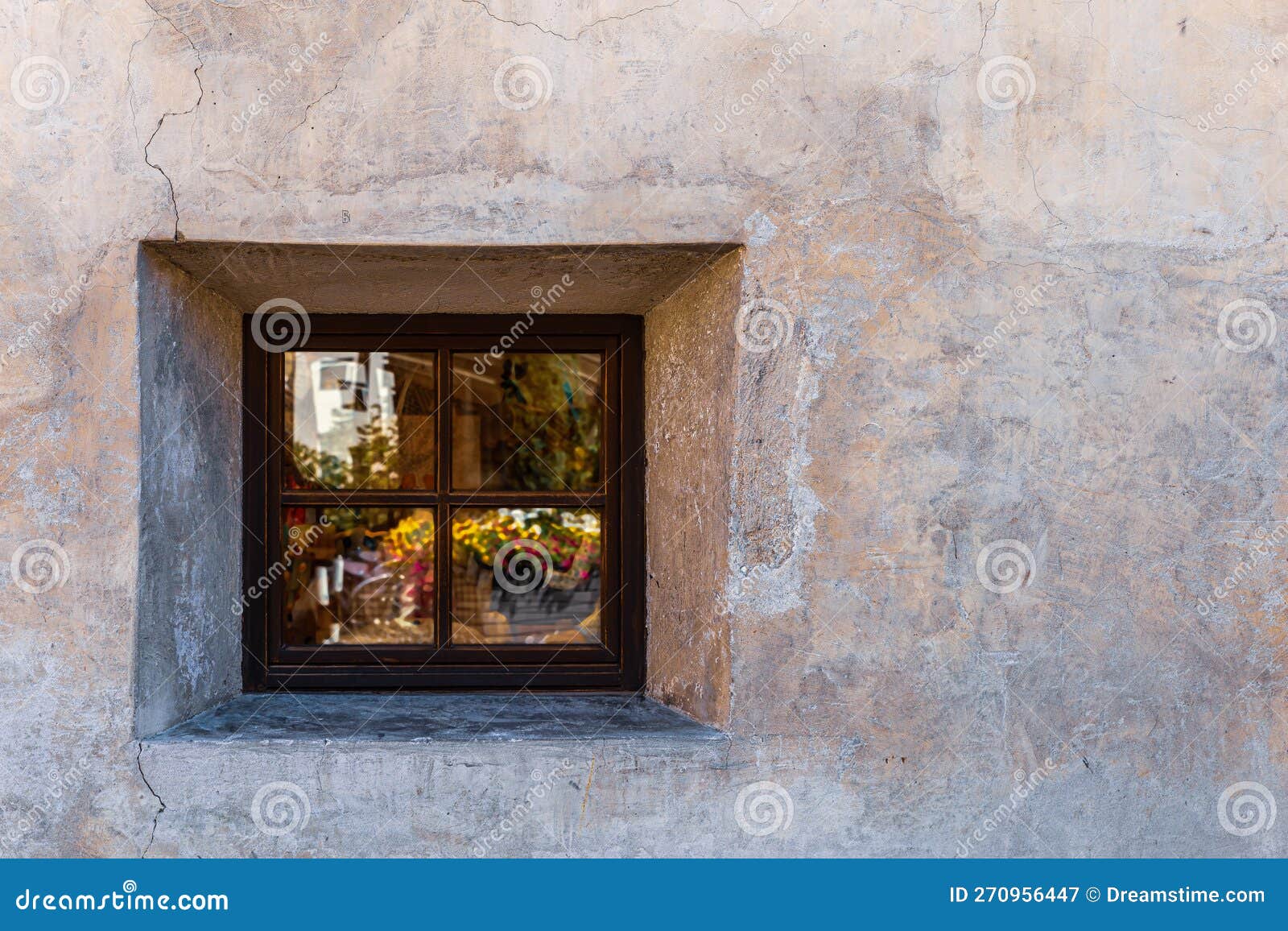 The ancient window stock image. Image of structure, color - 270956447
