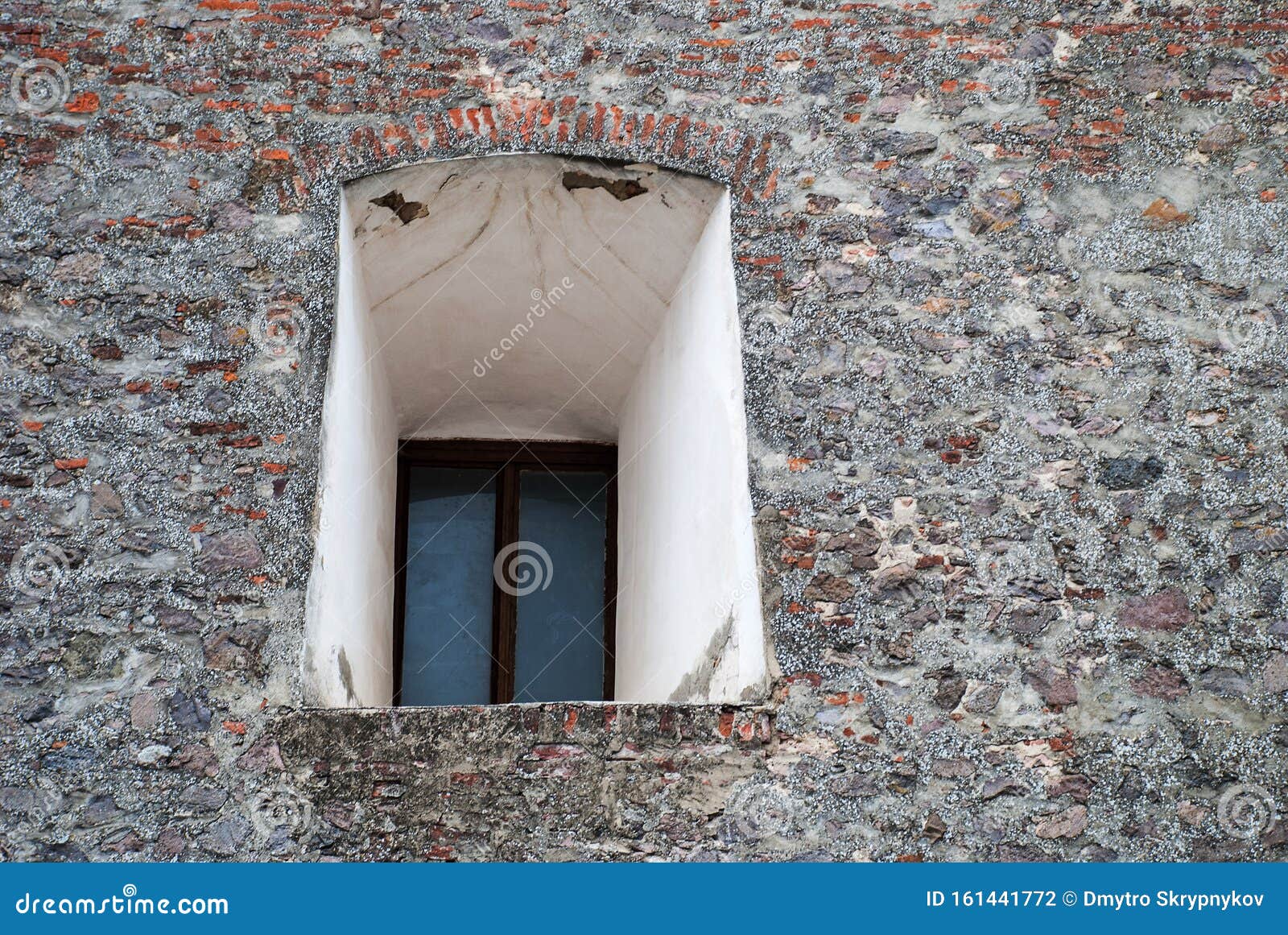 Ancient Windows in a Stone Wall Stock Photo - Image of bright, monument ...