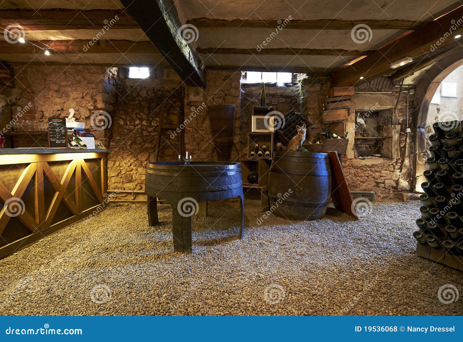 Ancient wine cellar stock photo. Image of cask, basement - 19536068
