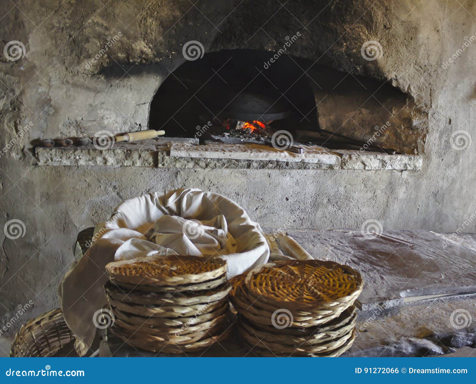 Ancient wood fired bakery stock photo. Image of bakery - 91272066