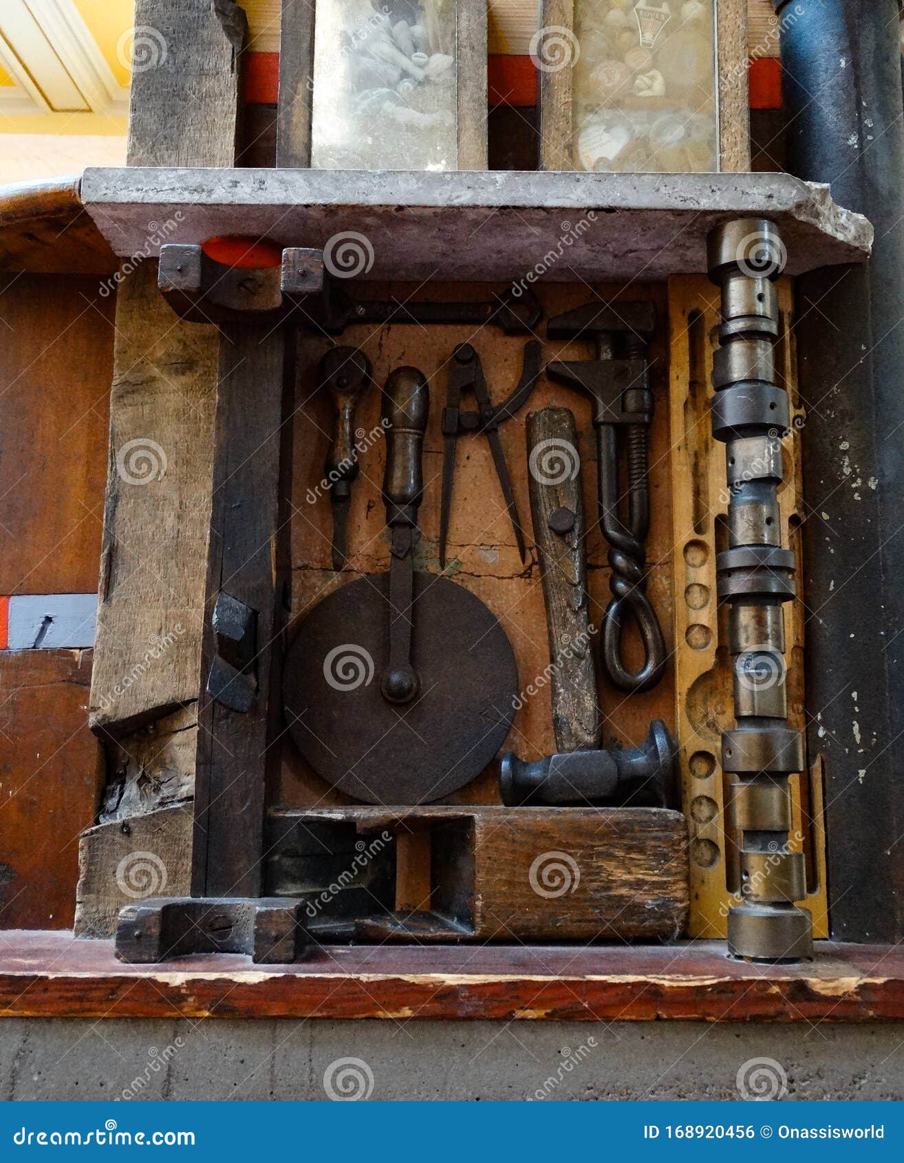 Ancient Wood Working Tools stock photo. Image of working - 168920456