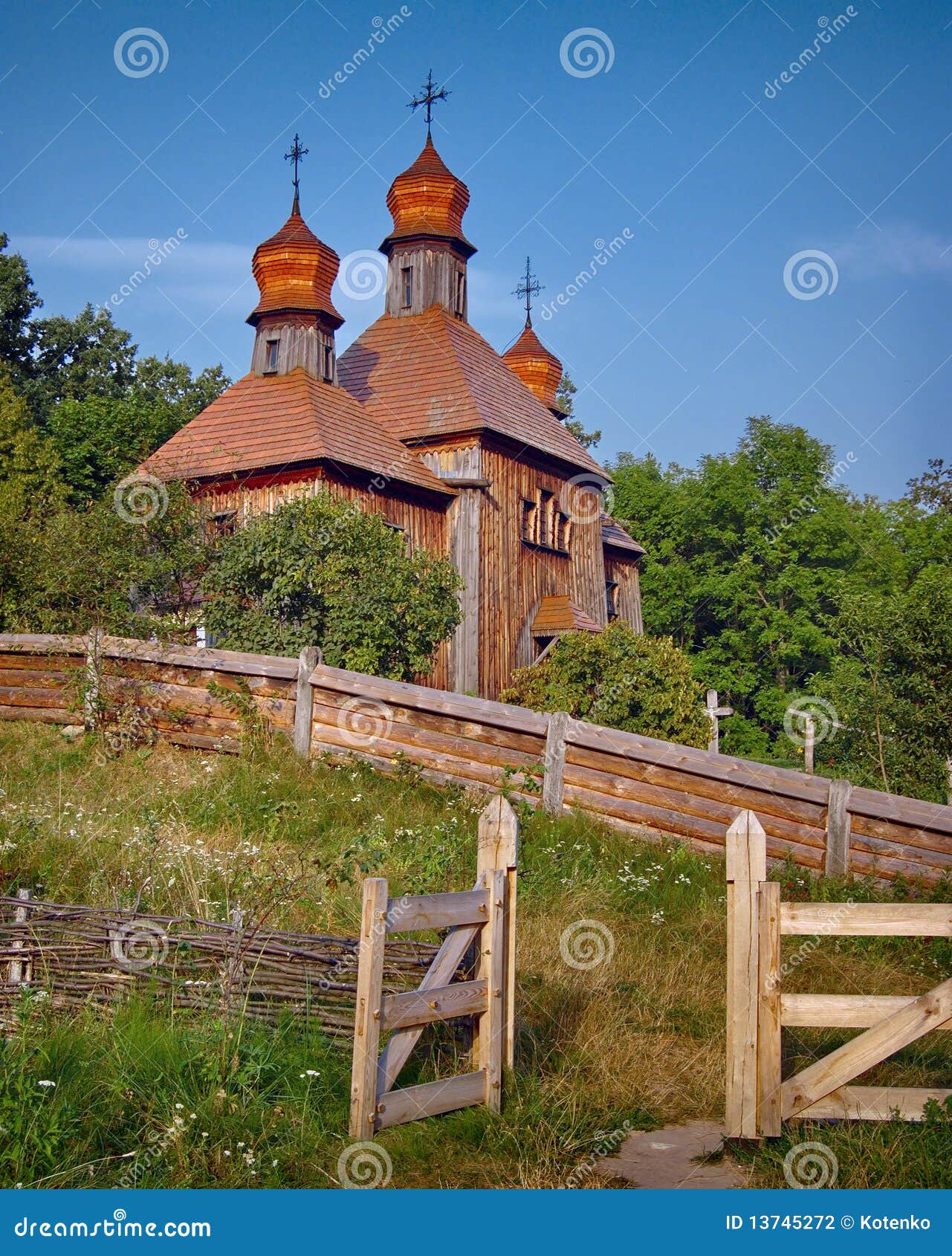 Ancient wooden church stock photo. Image of solar, religion - 13745272