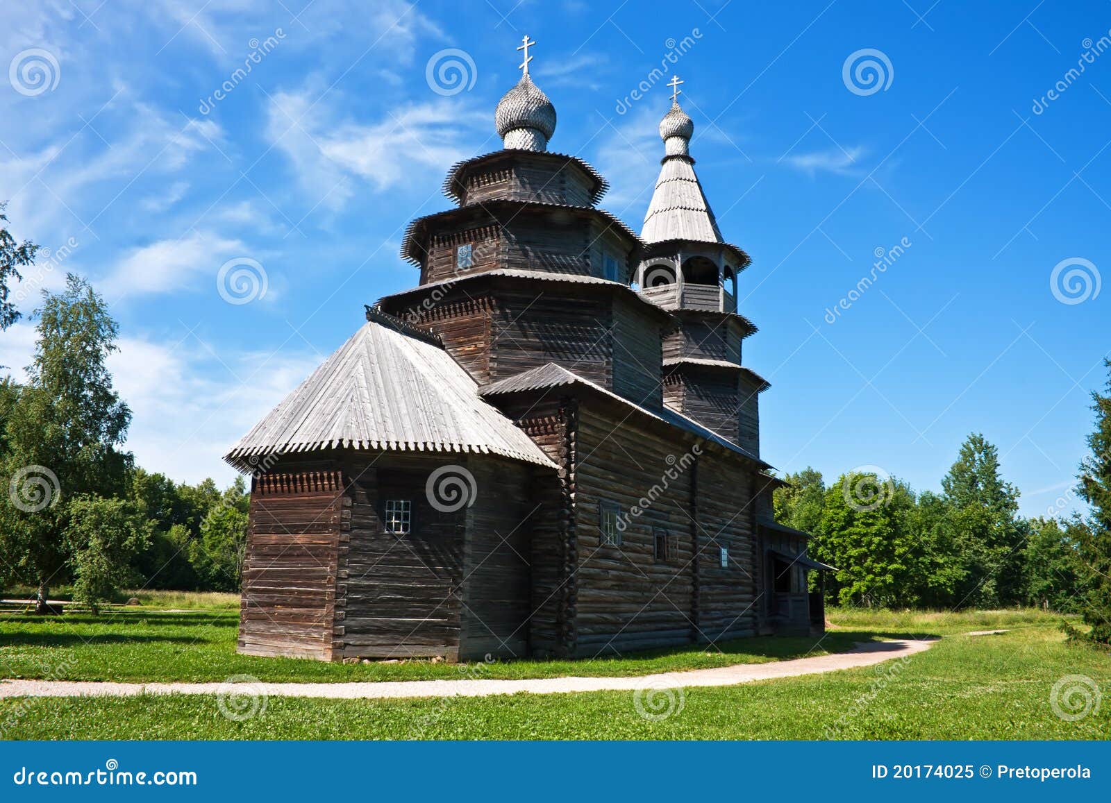 Ancient wooden church stock image. Image of christian - 20174025