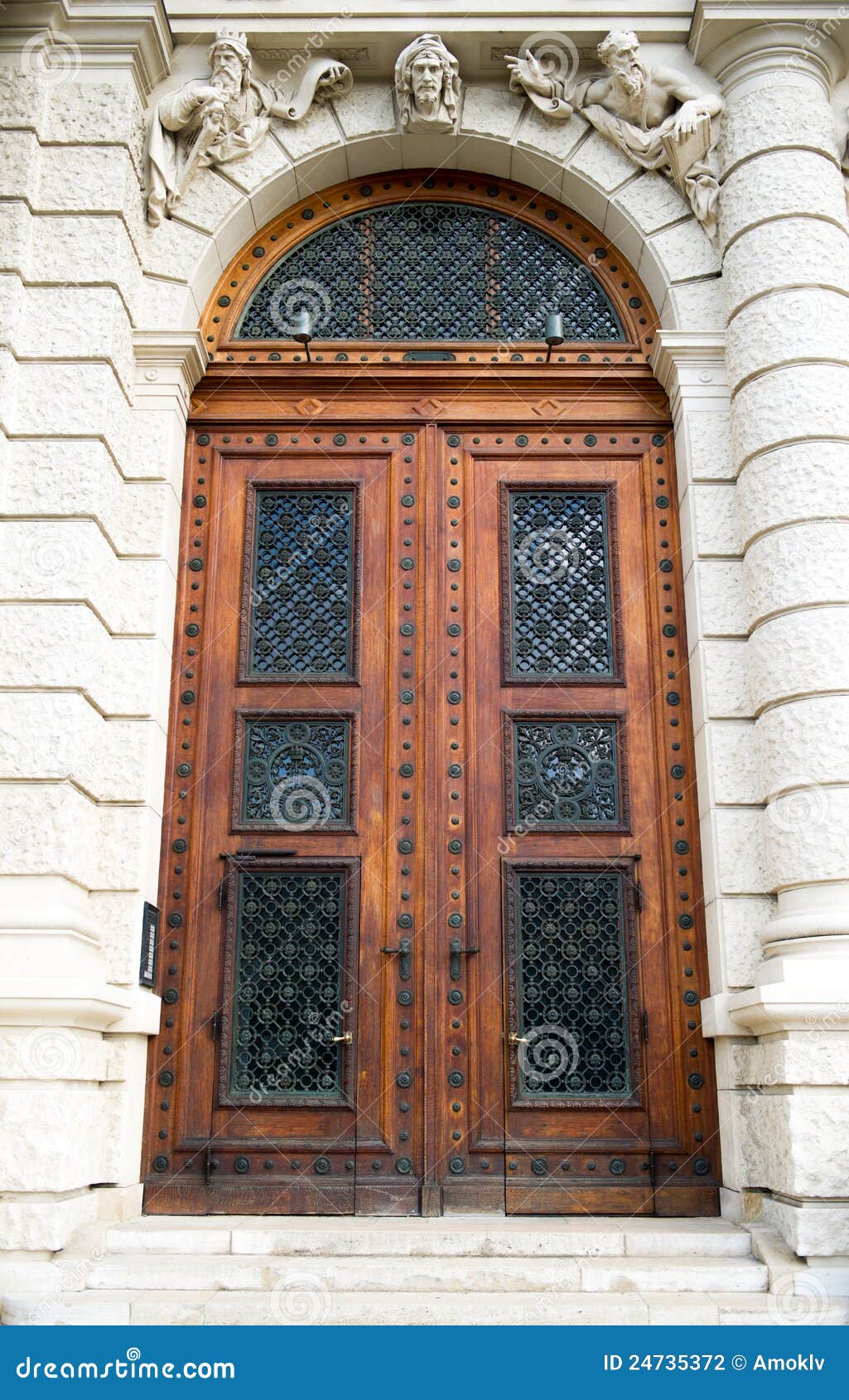 Ancient wooden door design stock photo. Image of antique - 24735372