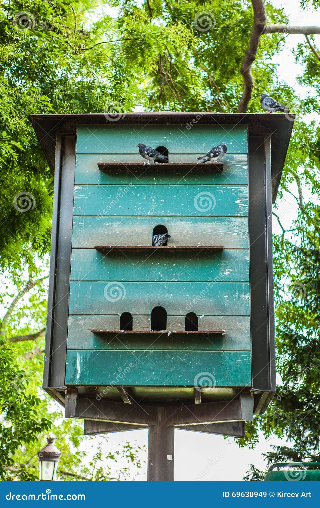Ancient Wooden Dovecot in Park Stock Image - Image of beautiful, house ...