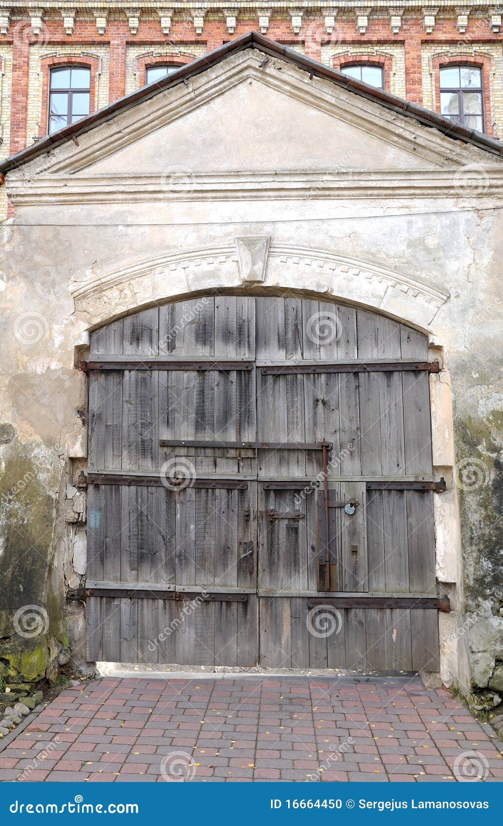 Ancient wooden gate stock photo. Image of window, orthodox - 16664450