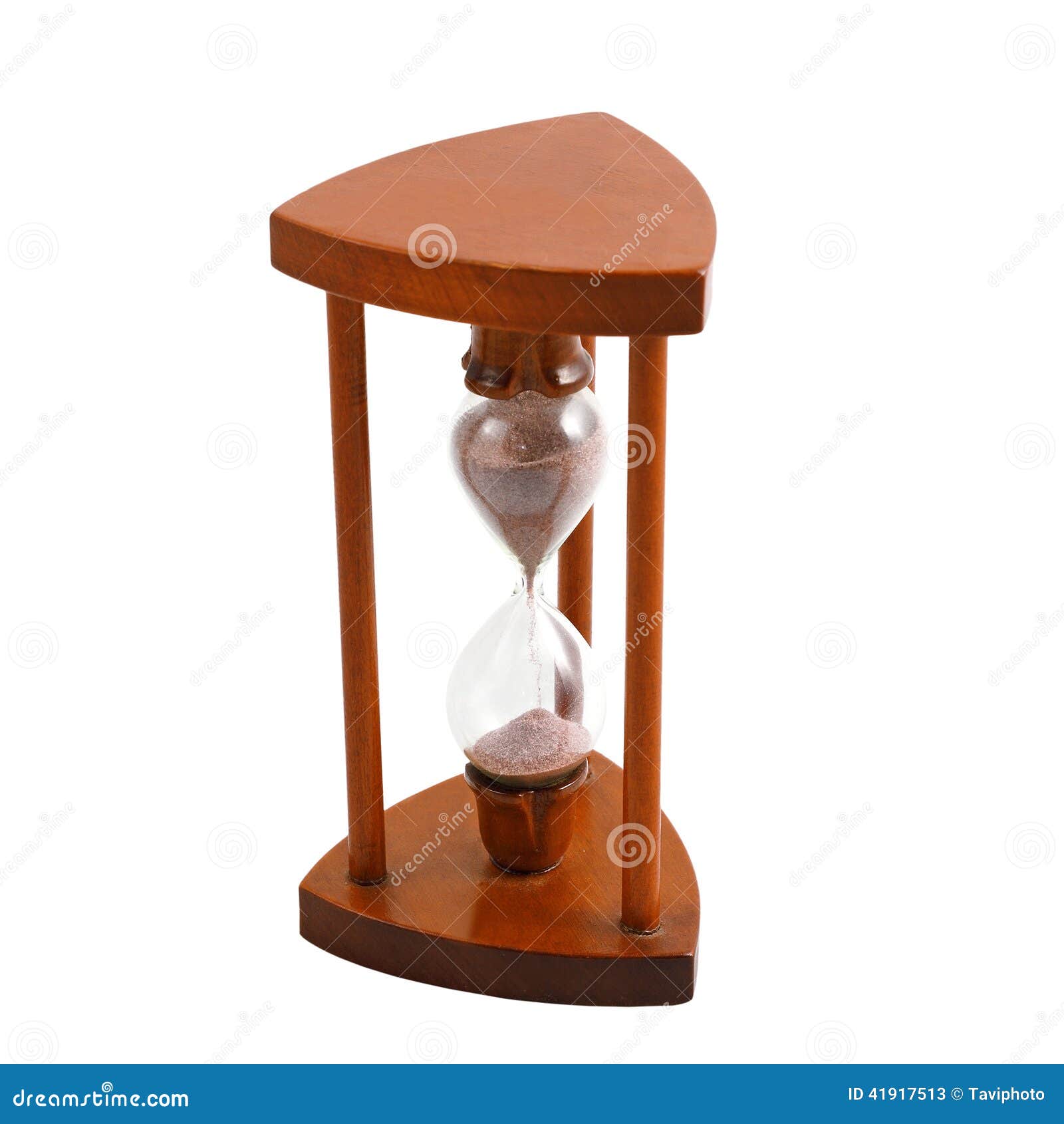 Ancient Hourglass On The Background Of Modern Urban Buildings And Blue ...