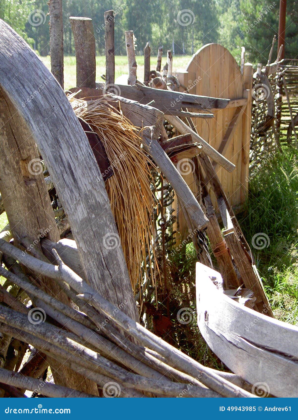 Ancient Wooden Household Items Stock Image - Image of museam, scene ...