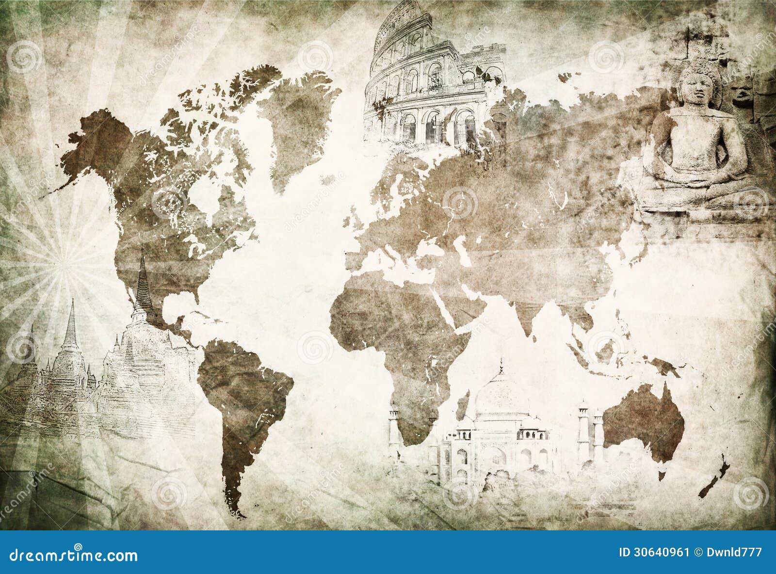 Ancient World Map English