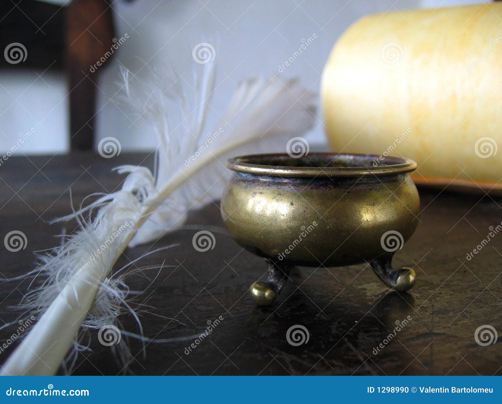 Ancient Writer S Instruments Stock Photo - Image of bottle, table: 1298990
