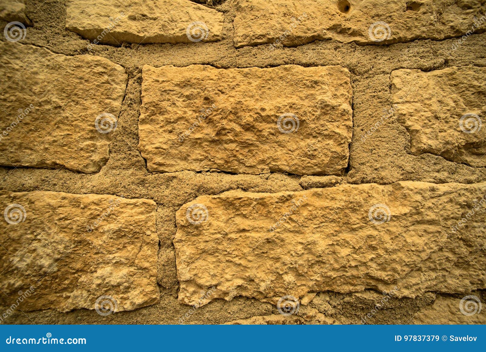 Ancient Yellow Limestone Wall Stock Image - Image of nature, natural ...