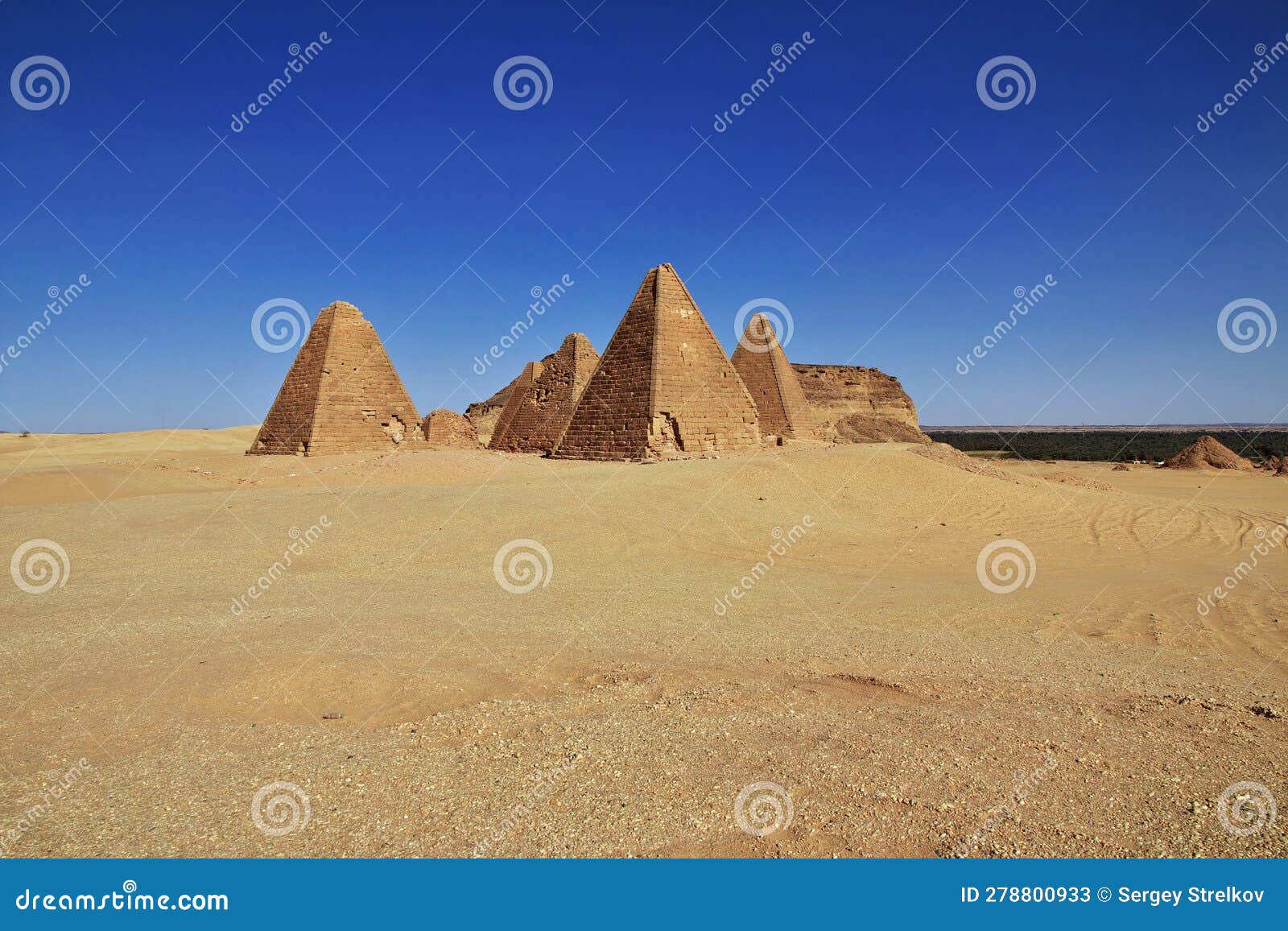 Ancients Pyramids in Jebel Barkal, Sudan, Nubia Stock Image - Image of ...